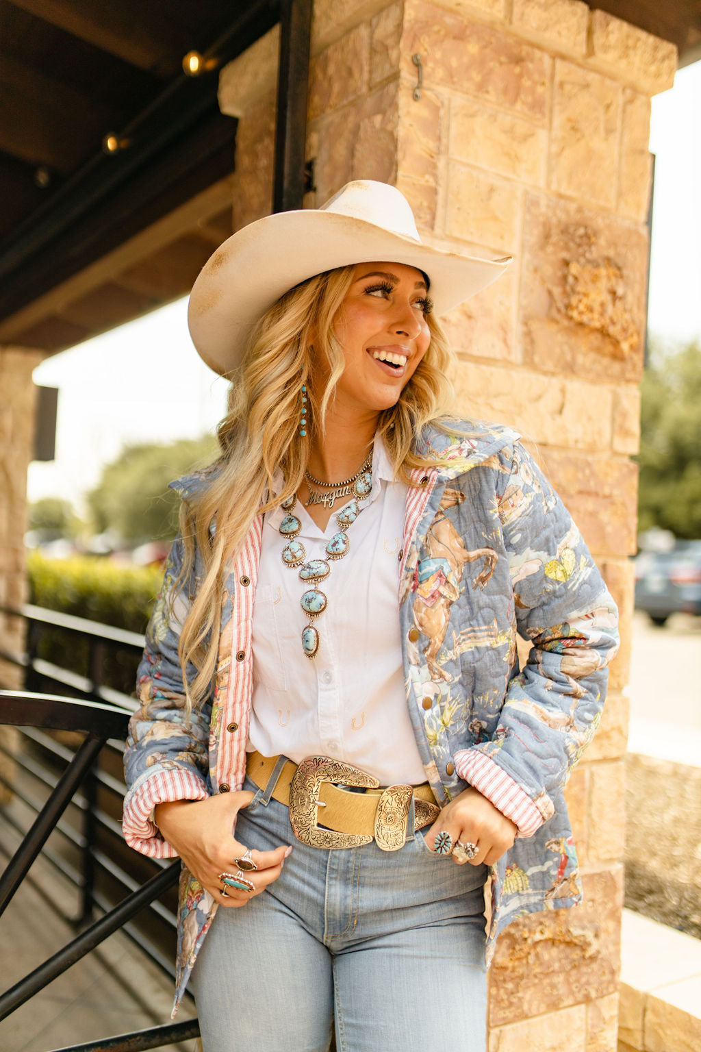 Birdie Chambray Quilted Snap Jacket – Ida Mae Home