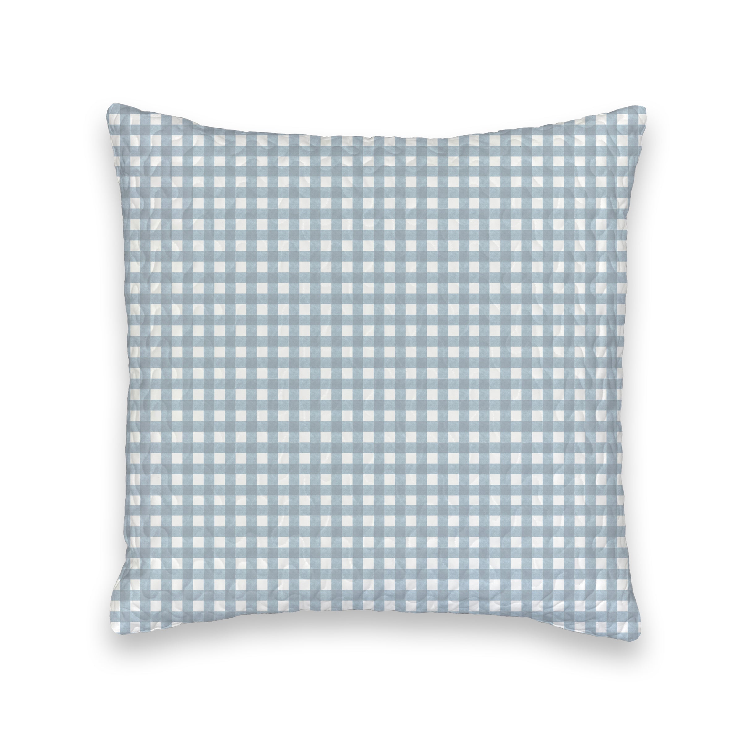 Anthia Gingham Blue Quilted 20" Pillow – Ida Mae Home