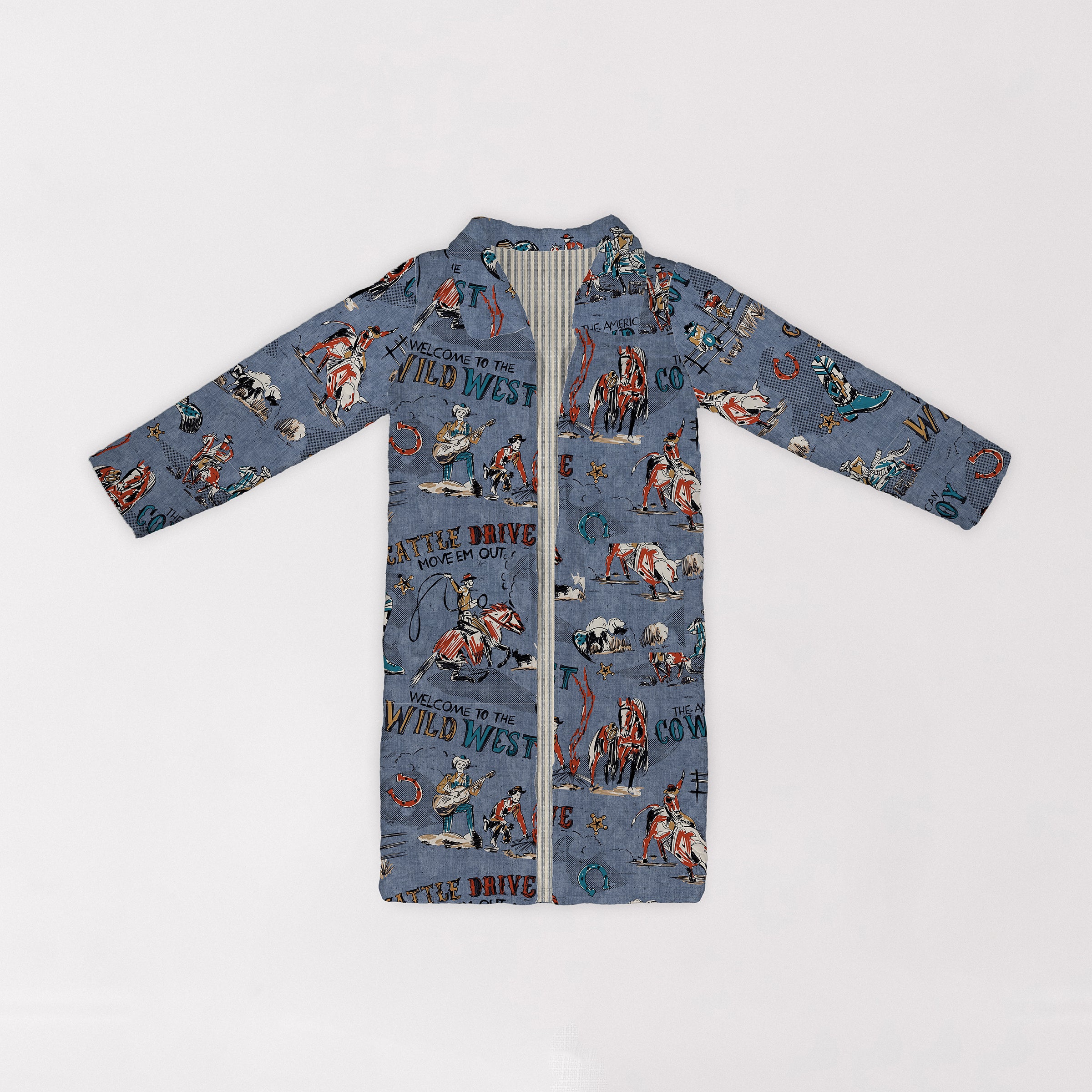 Cattle Drive Chambray Quilted Duster – Ida Mae Home