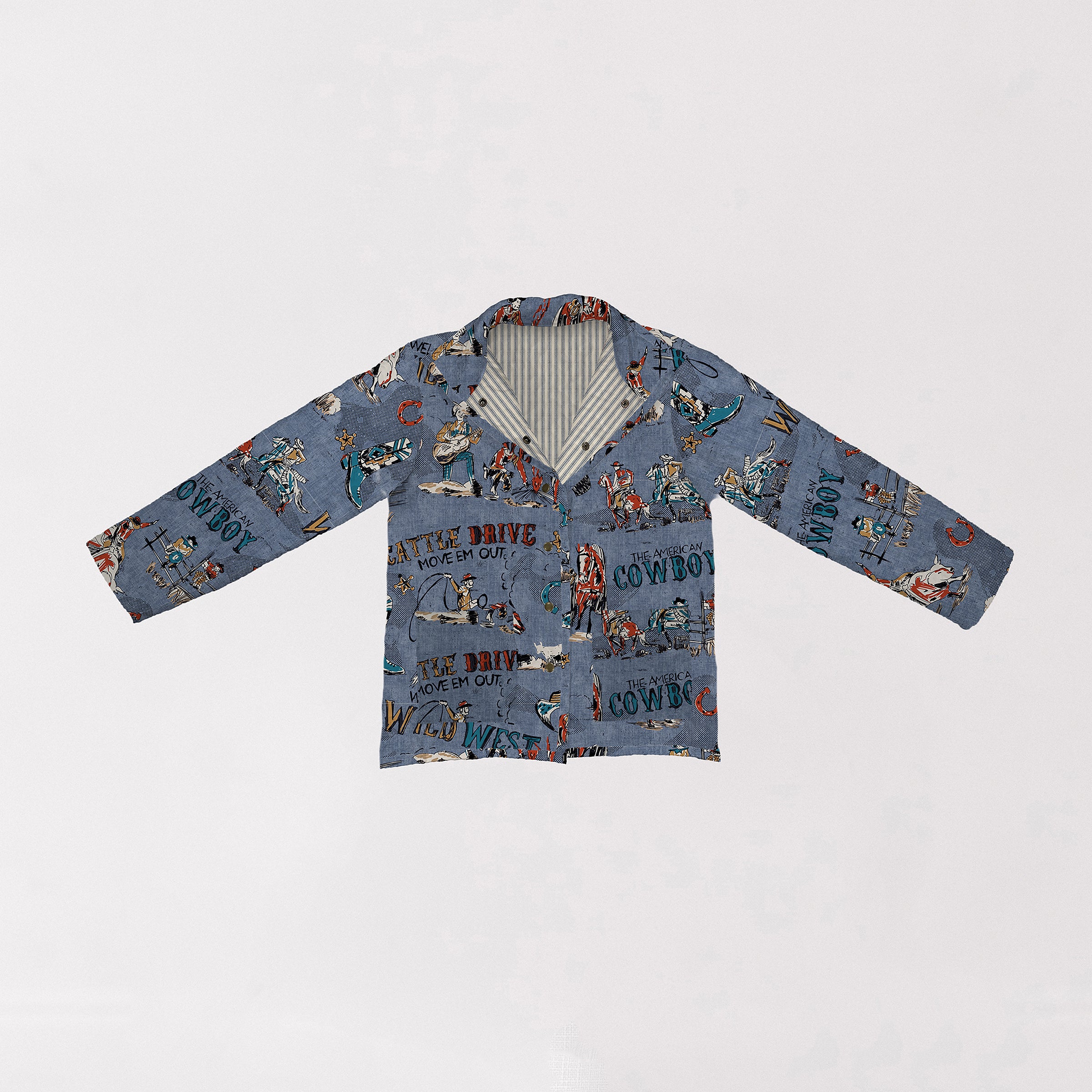 Cattle Drive Chambray Quilted Snap Jacket – Ida Mae Home