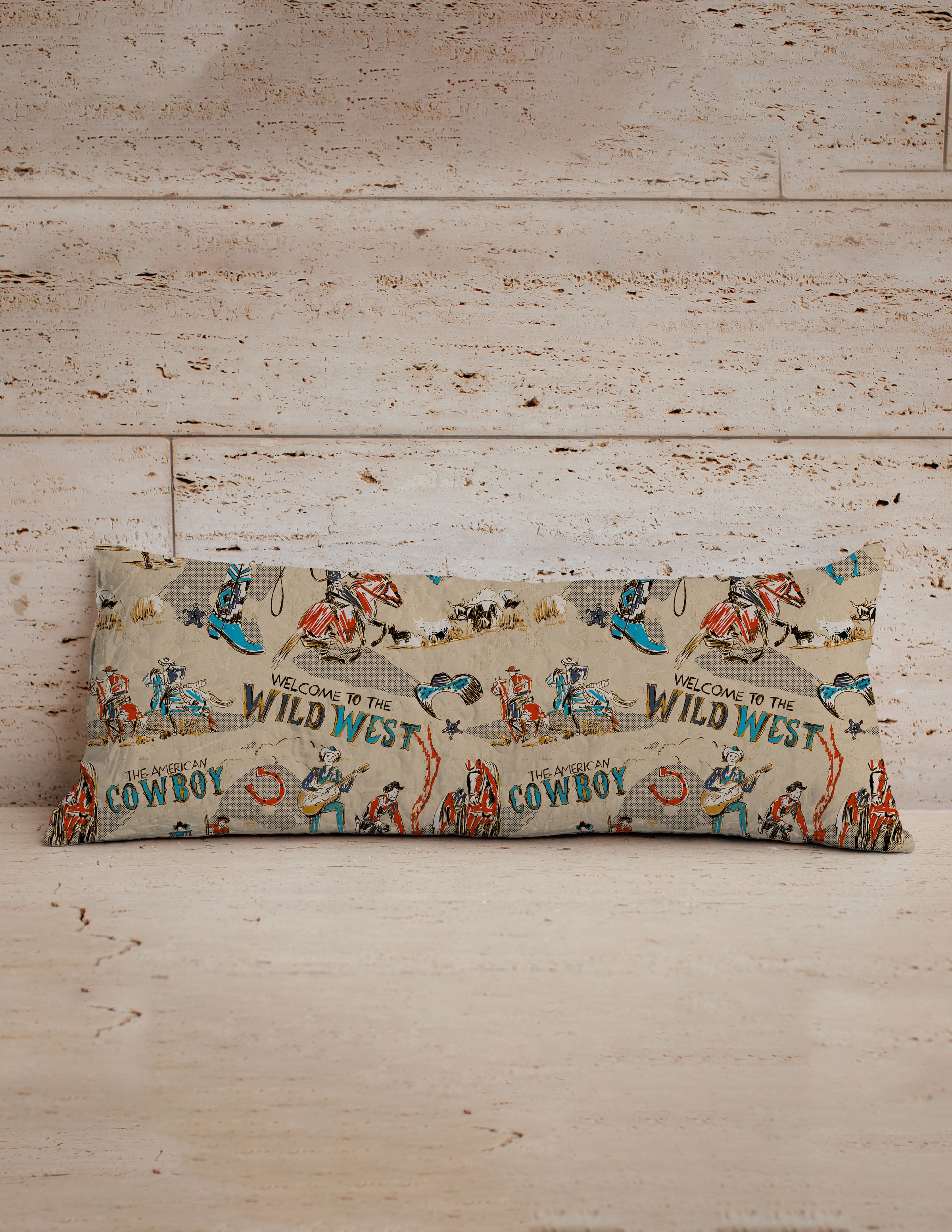 Cattle Drive Linen Quilted Oblong 14" x33" Pillow – Ida Mae Home
