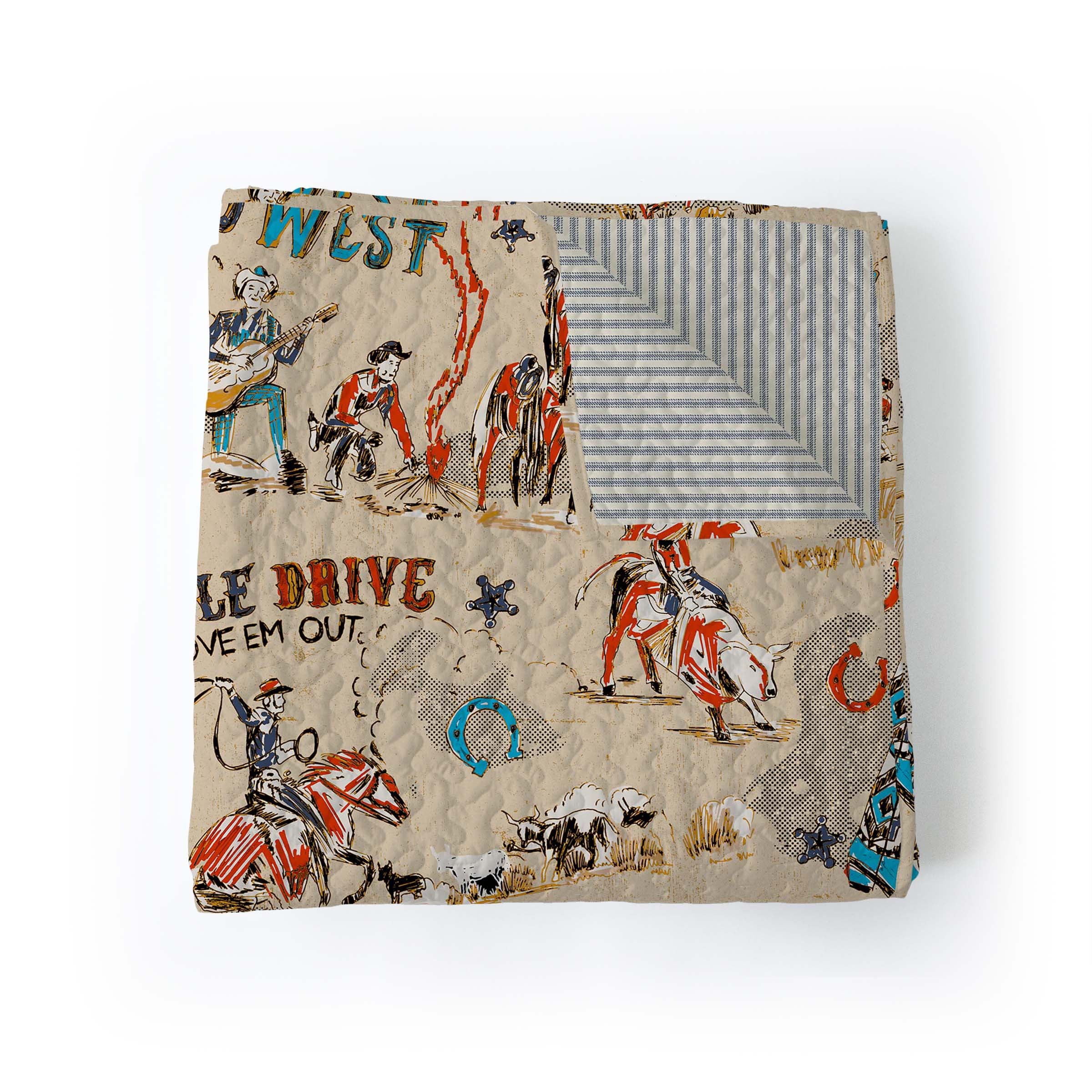 Cattle Drive Linen Baby Blanket – Ida Mae Home