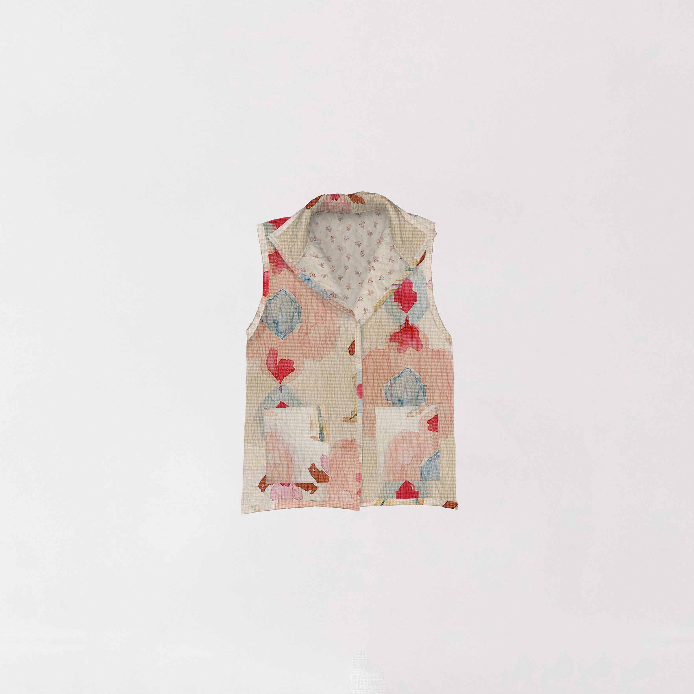 Jules Pink Quilted Ruby Vest – Ida Mae Home