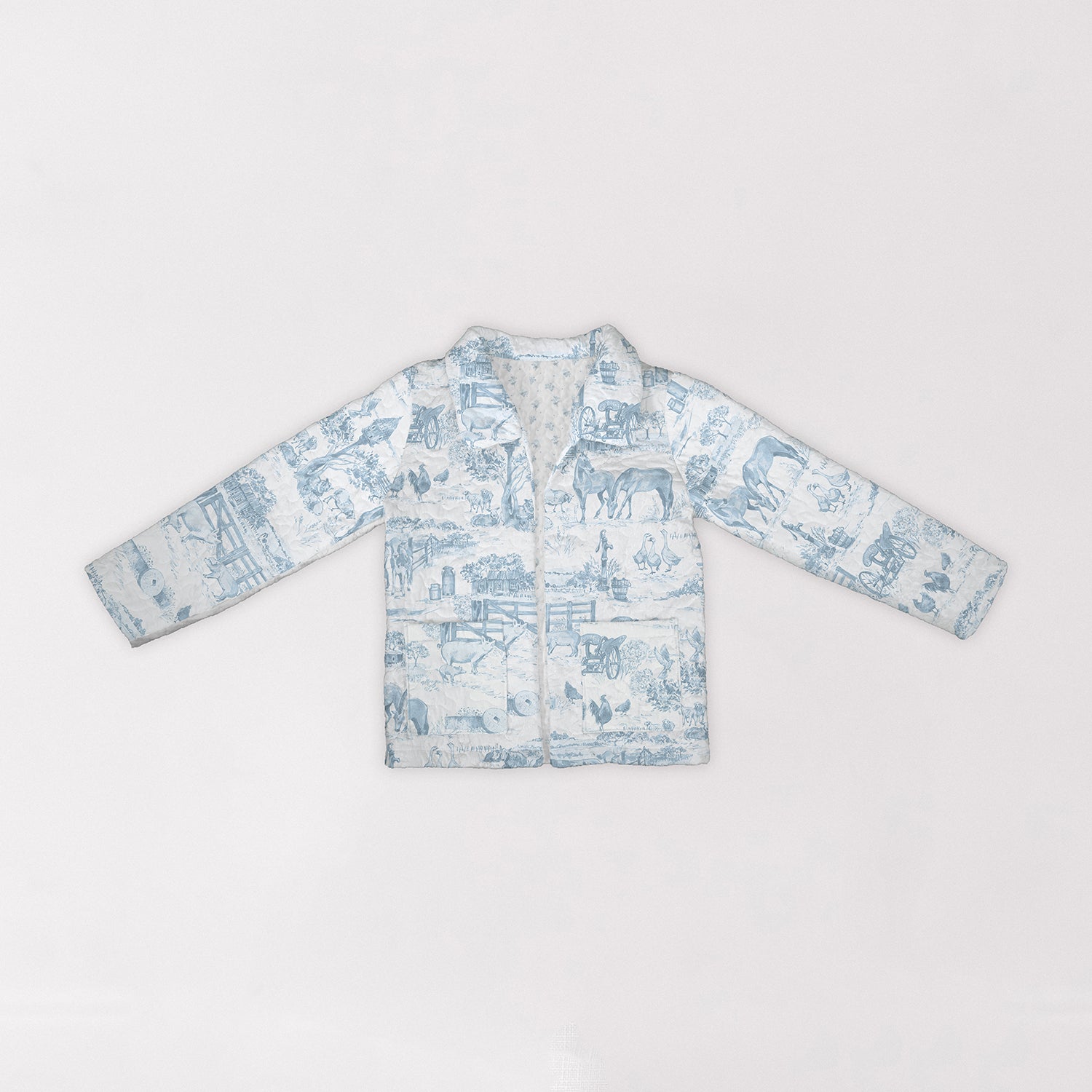 Aledo Toile Light Blue Quilted Jacket – Ida Mae Home