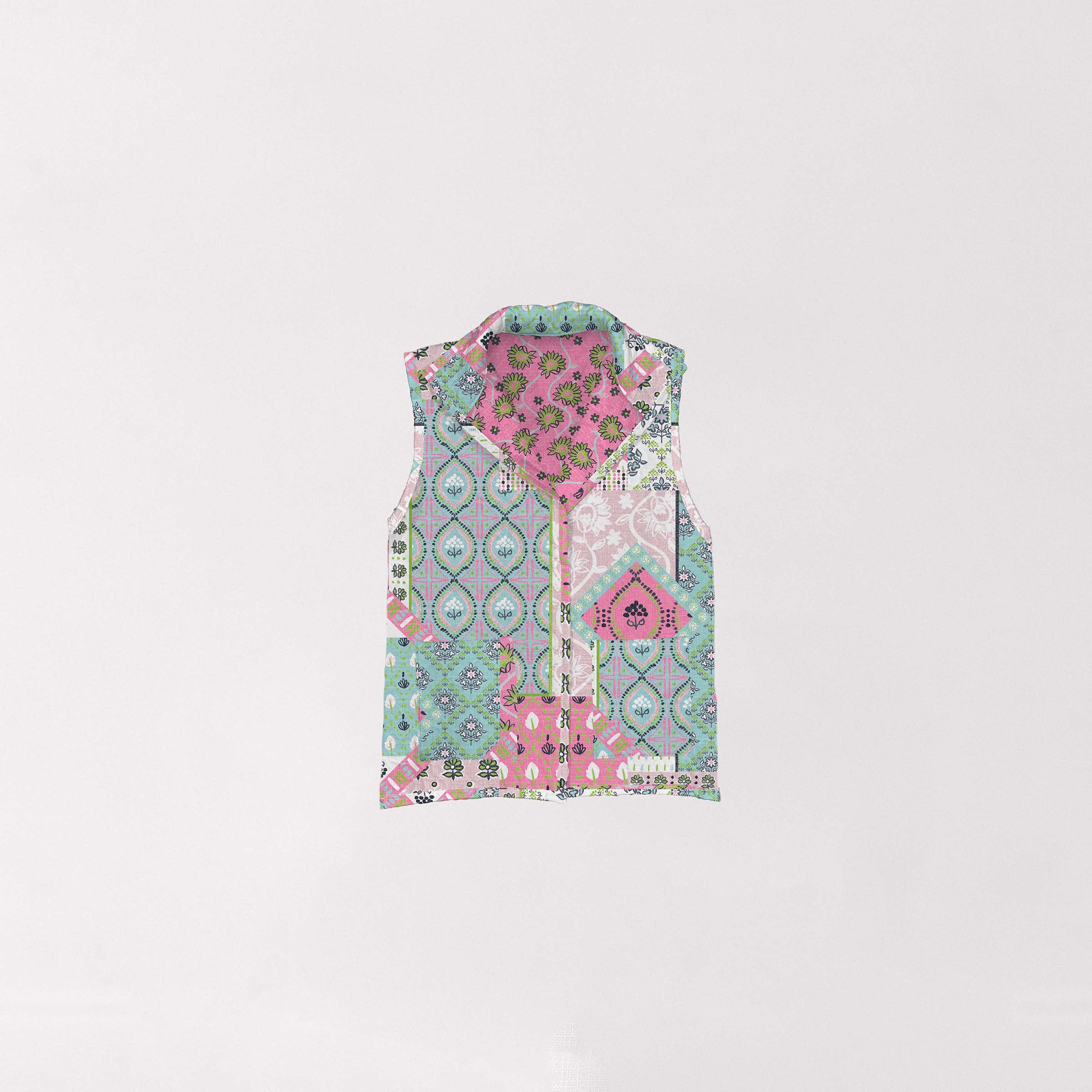 Laramie Patchwork Green Quilted Ruby Vest – Ida Mae Home