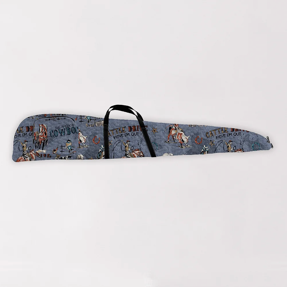 Cattle Drive Chambray Quilted Gun Bag – Ida Mae Home