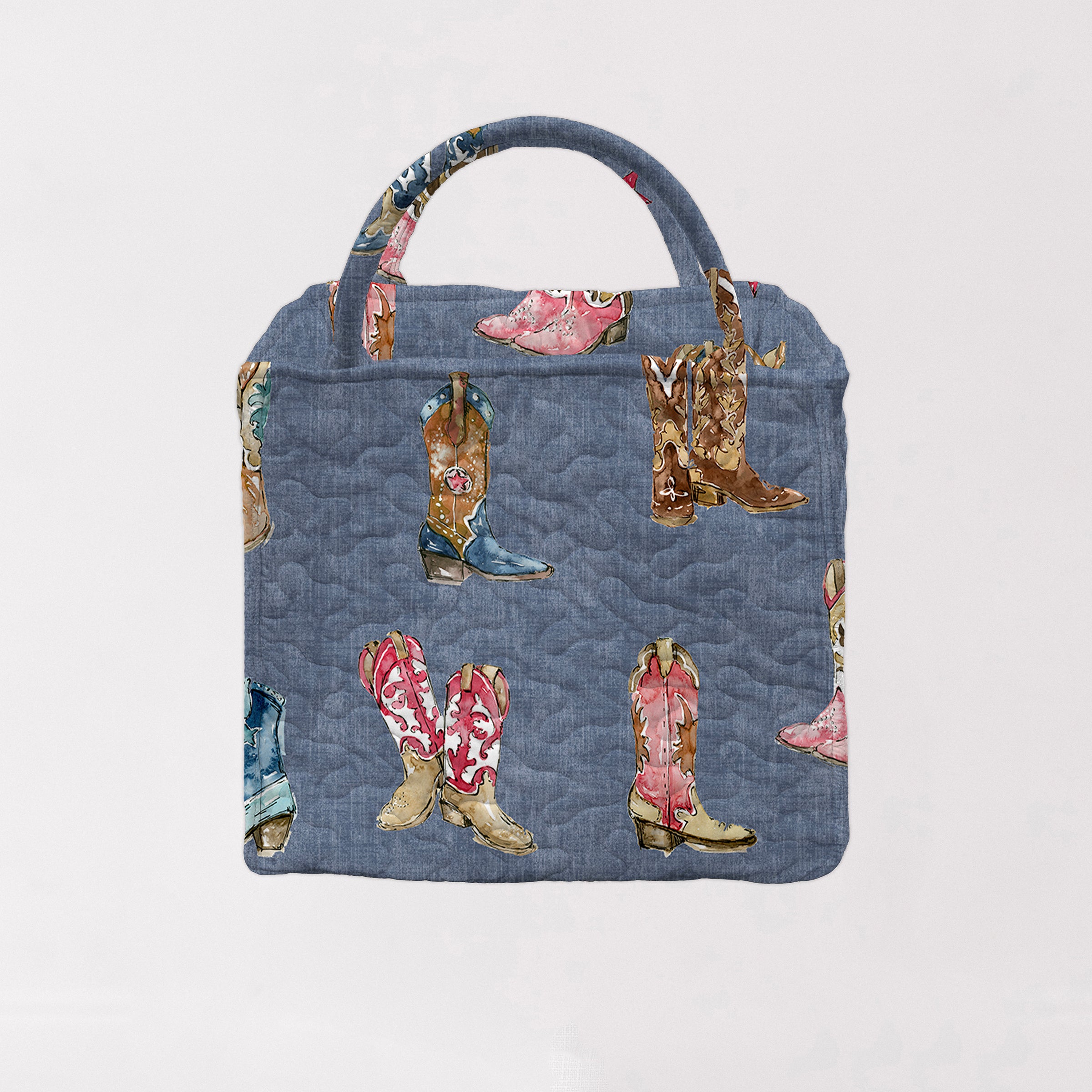 Thunderbird Boots Chambray Quilted Handbag – Ida Mae Home