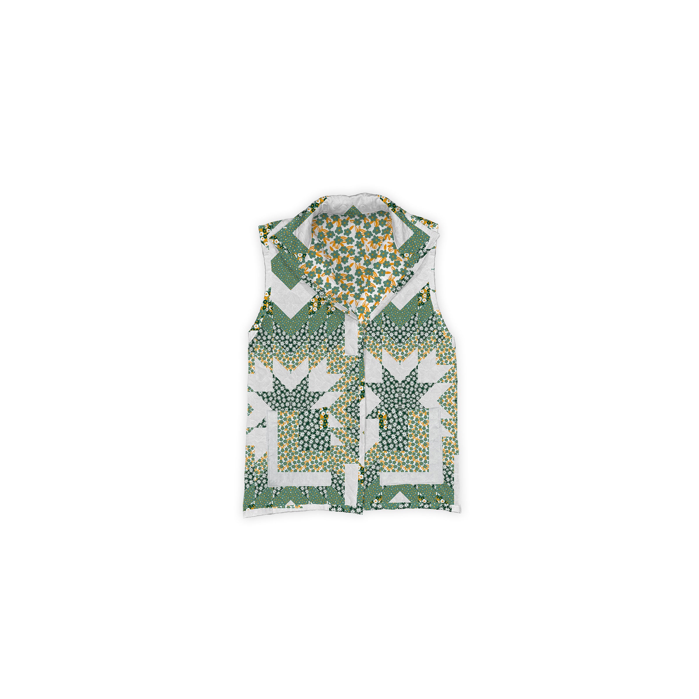 Sic Em Adeline Patchwork Quilted Ruby Vest – Ida Mae Home