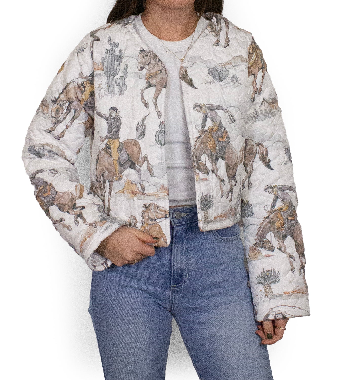 Birdie Neutral Cropped Quilted Jacket – Ida Mae Home