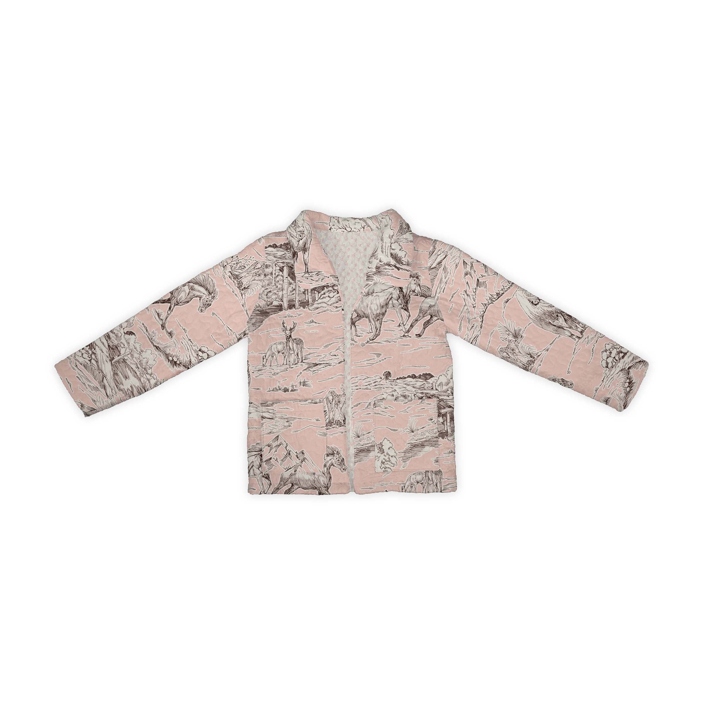 Buffalo Toile Rose Quilted Jacket – Ida Mae Home