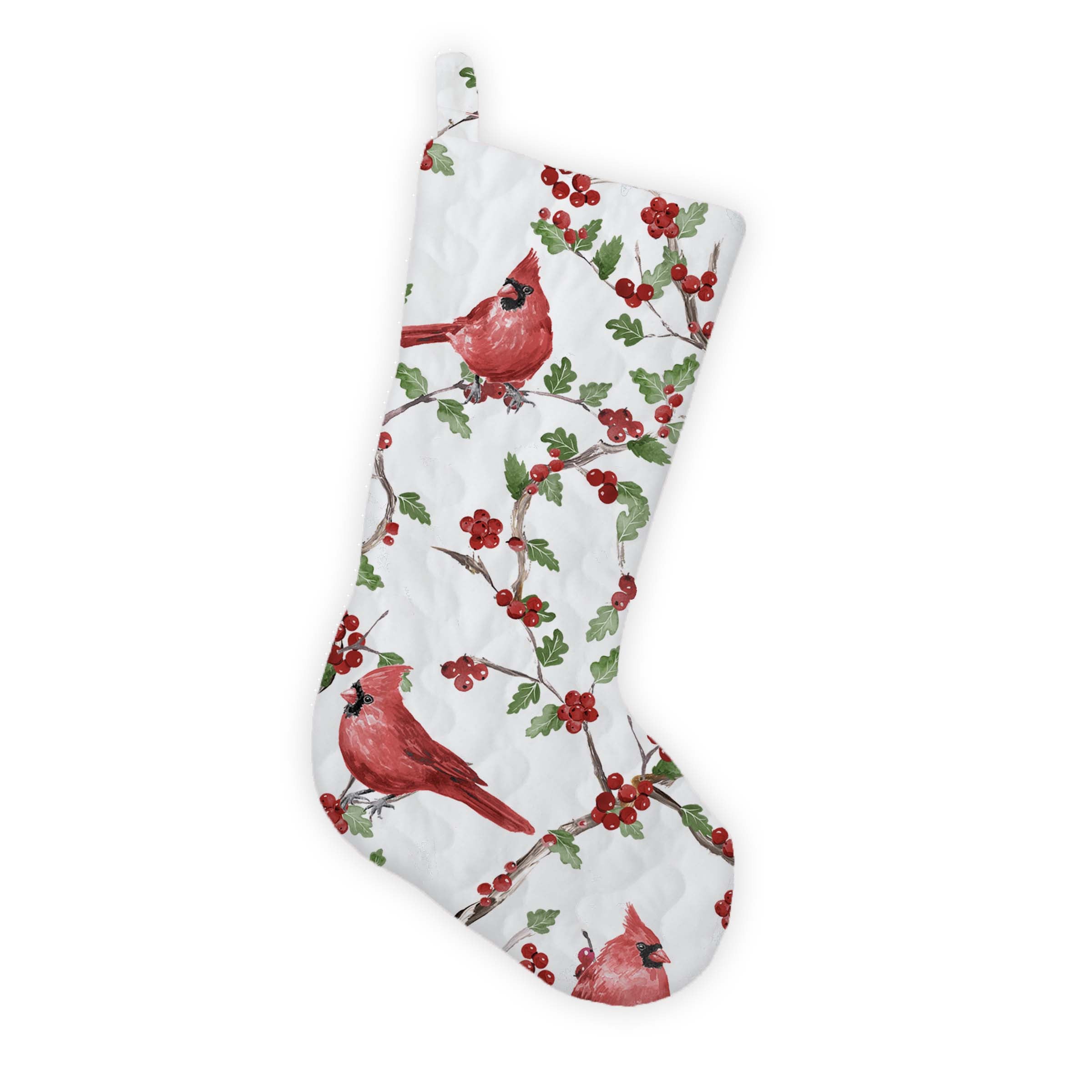 Cardinal Trellis Stocking – Ida Mae Home
