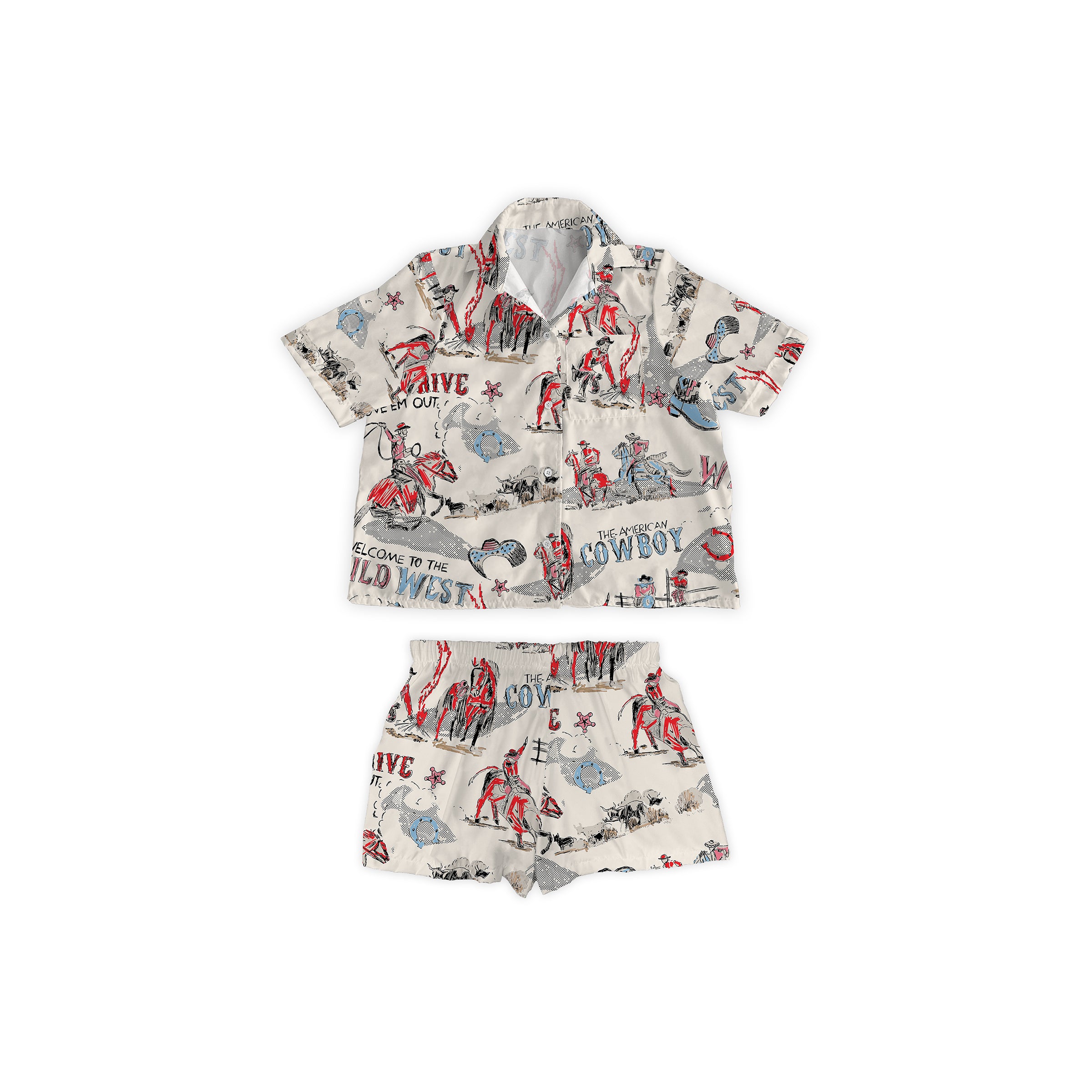 Cattle Drive Sand Shorty Pajama Set – Ida Mae Home