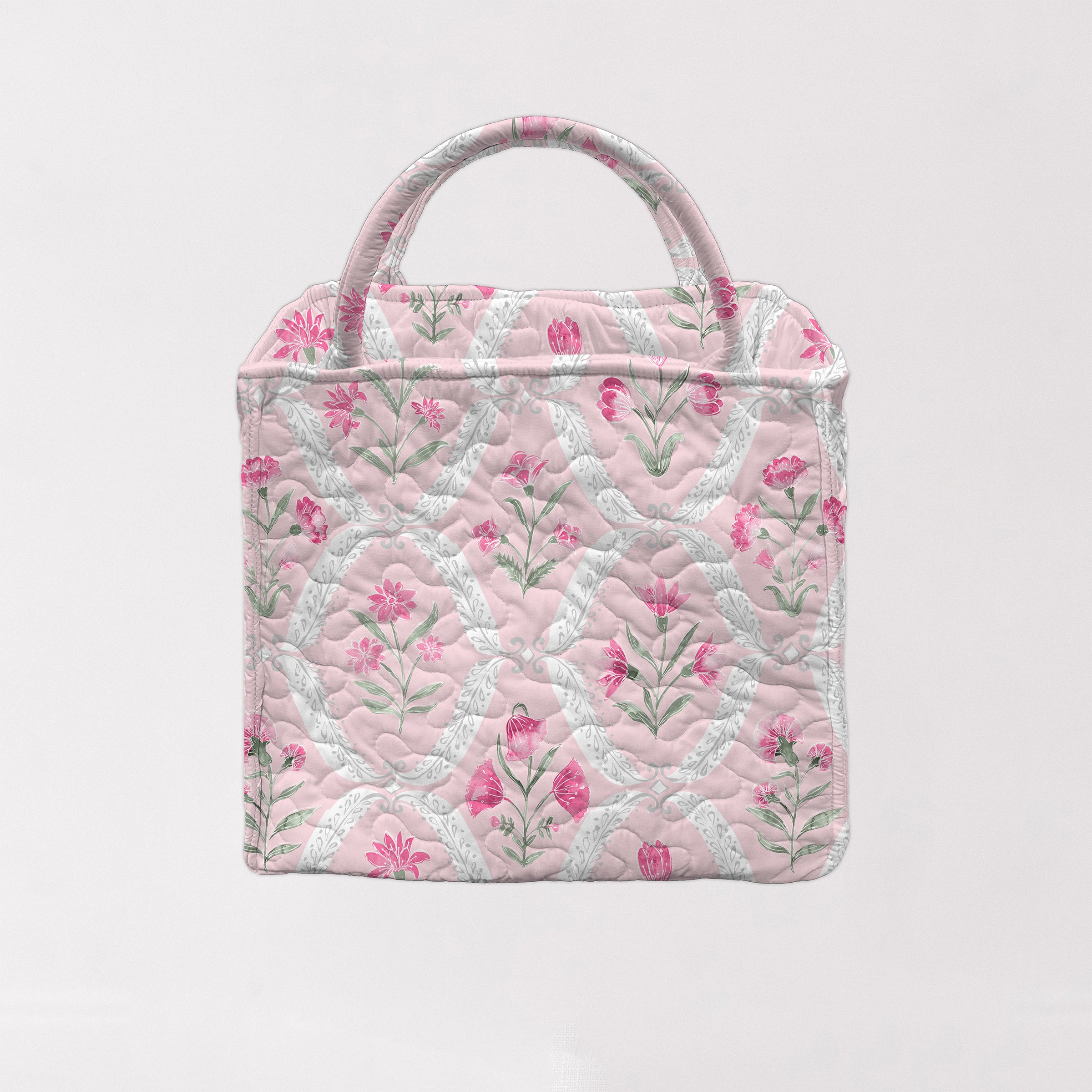 Charlotte Pink Quilted Handbag – Ida Mae Home