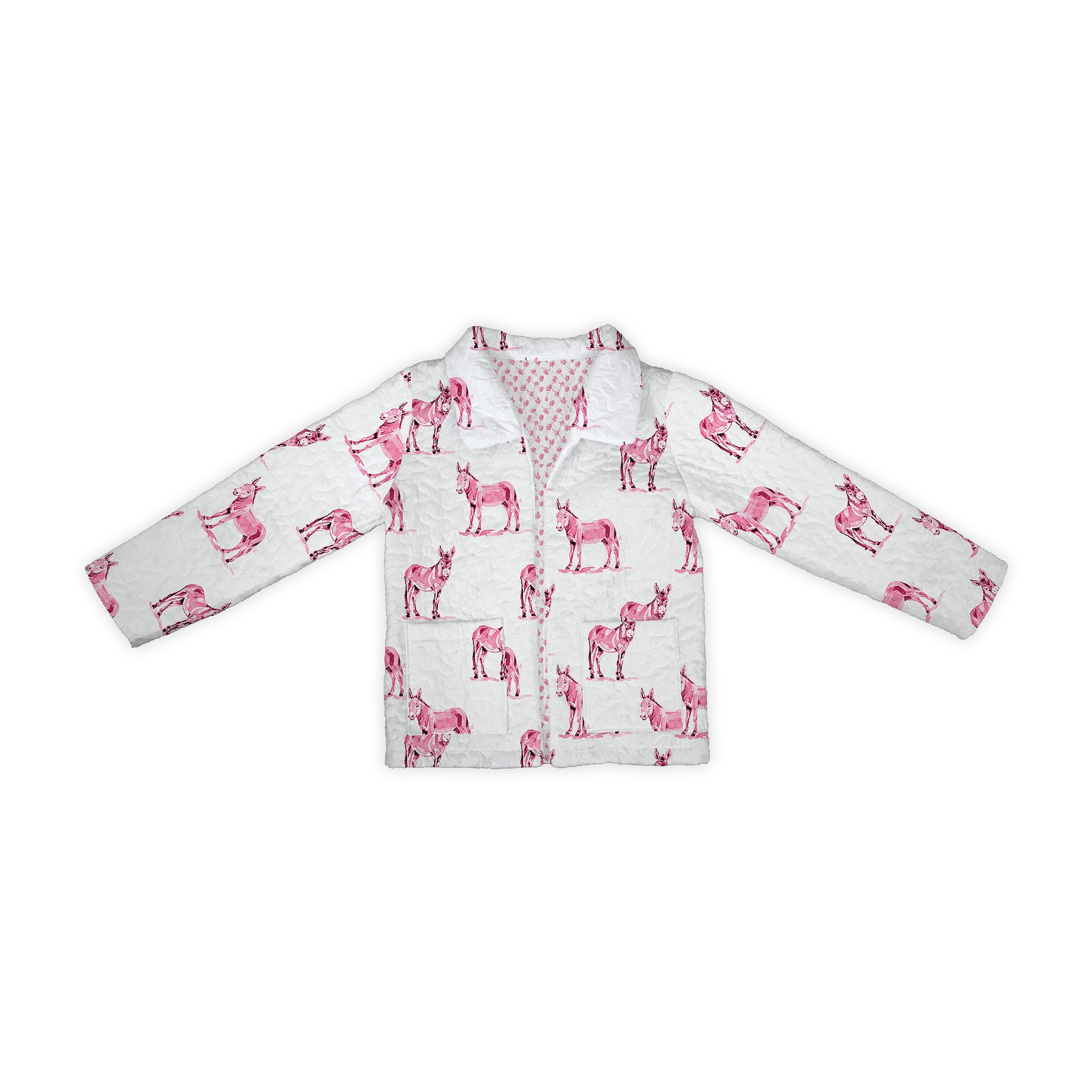 Donkey Icon Fuchsia Quilted Jacket – Ida Mae Home