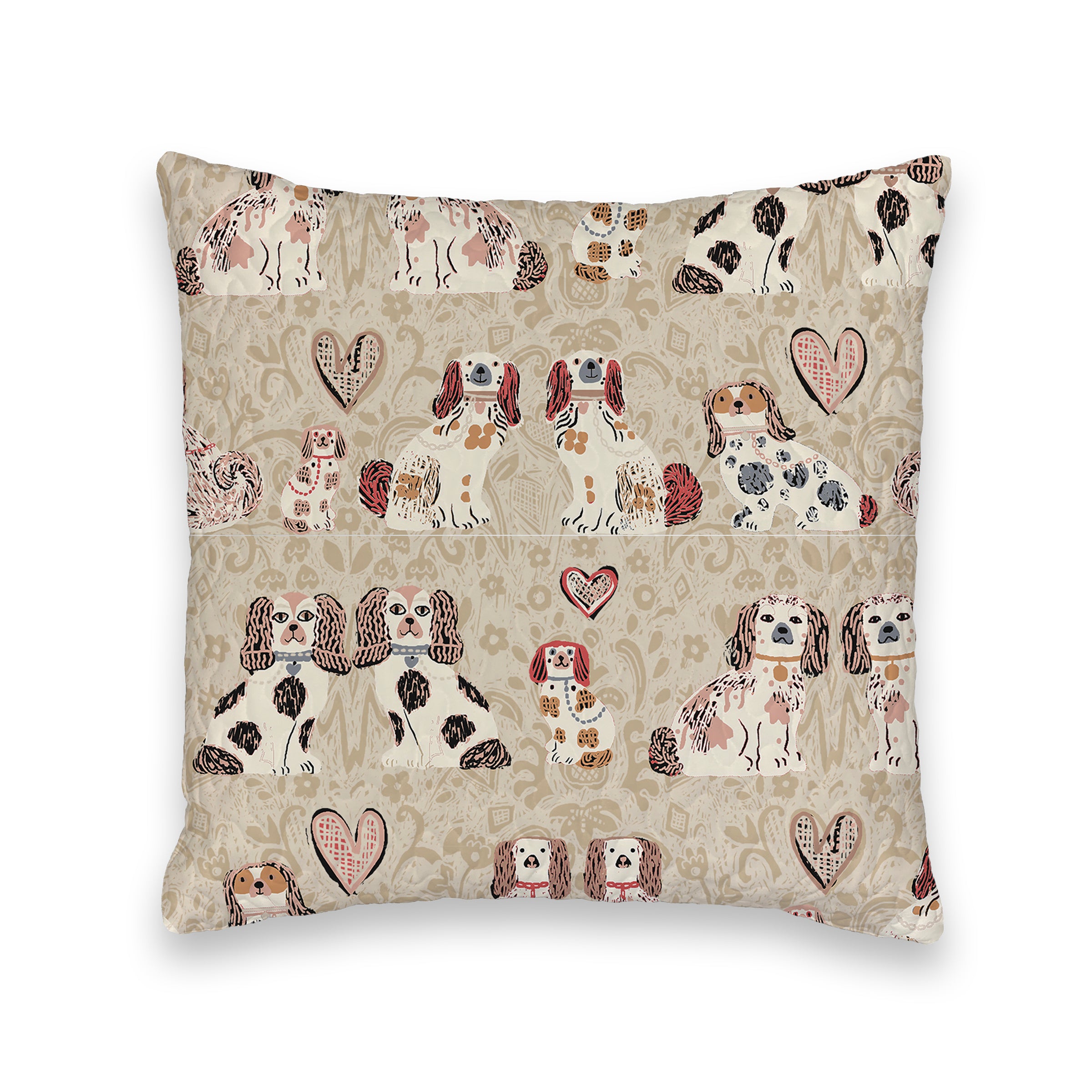 Foo Dogs Rose Quilted 20" Pillow – Ida Mae Home