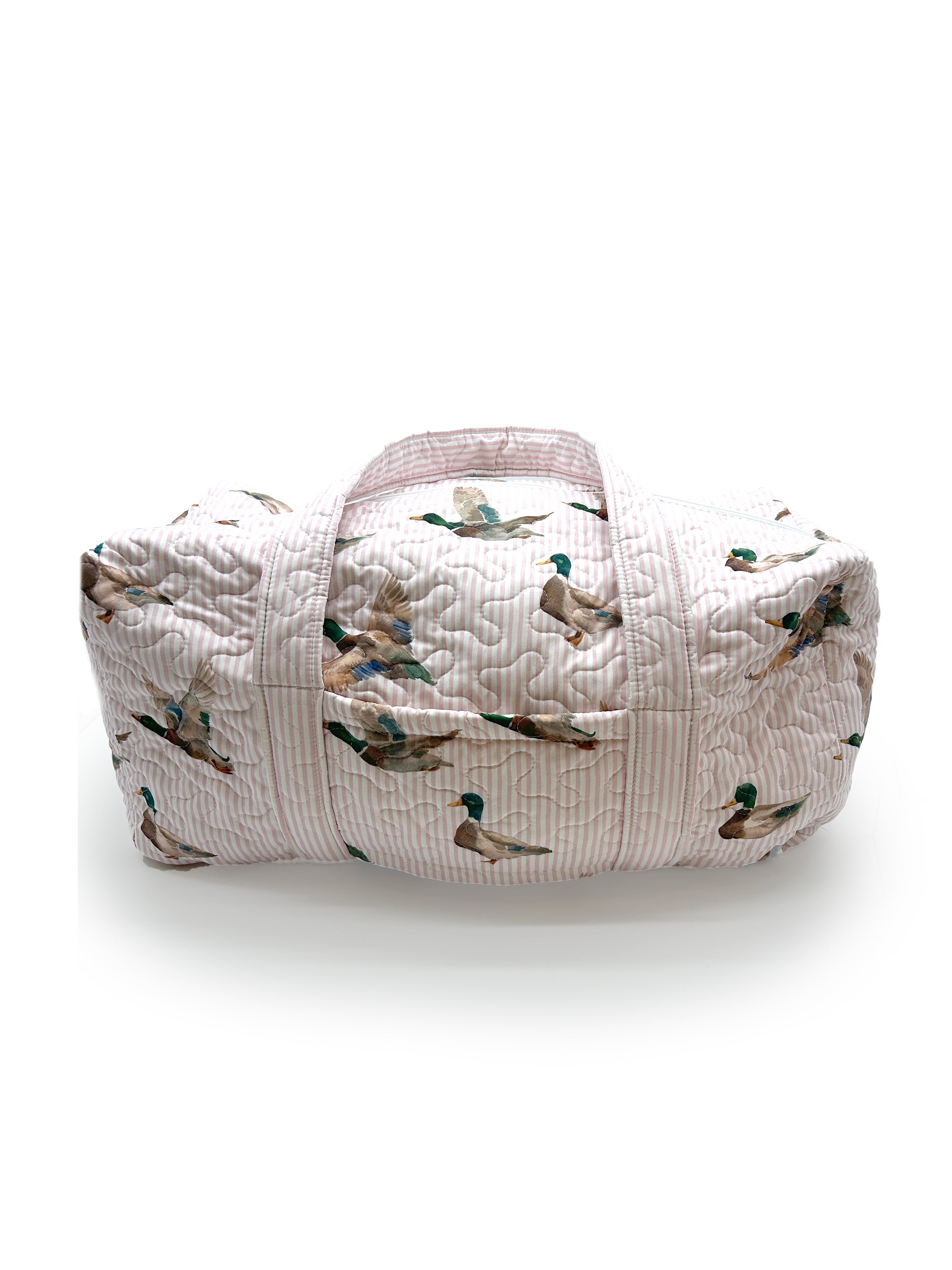 Mallory Ducks Pink Quilted Weekender Duffle Bag – Ida Mae Home