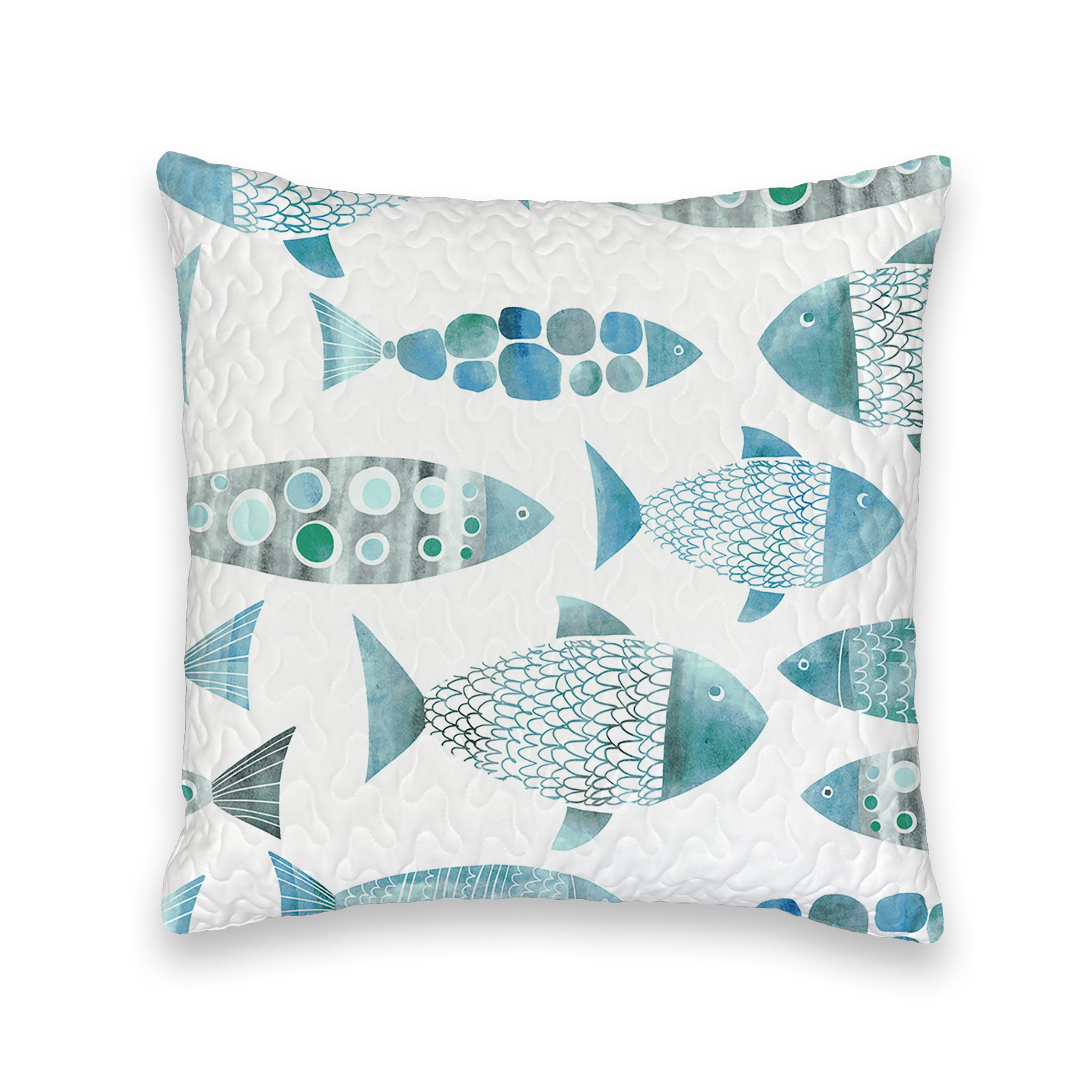 Noma Fish Quilted 20" Pillow – Ida Mae Home